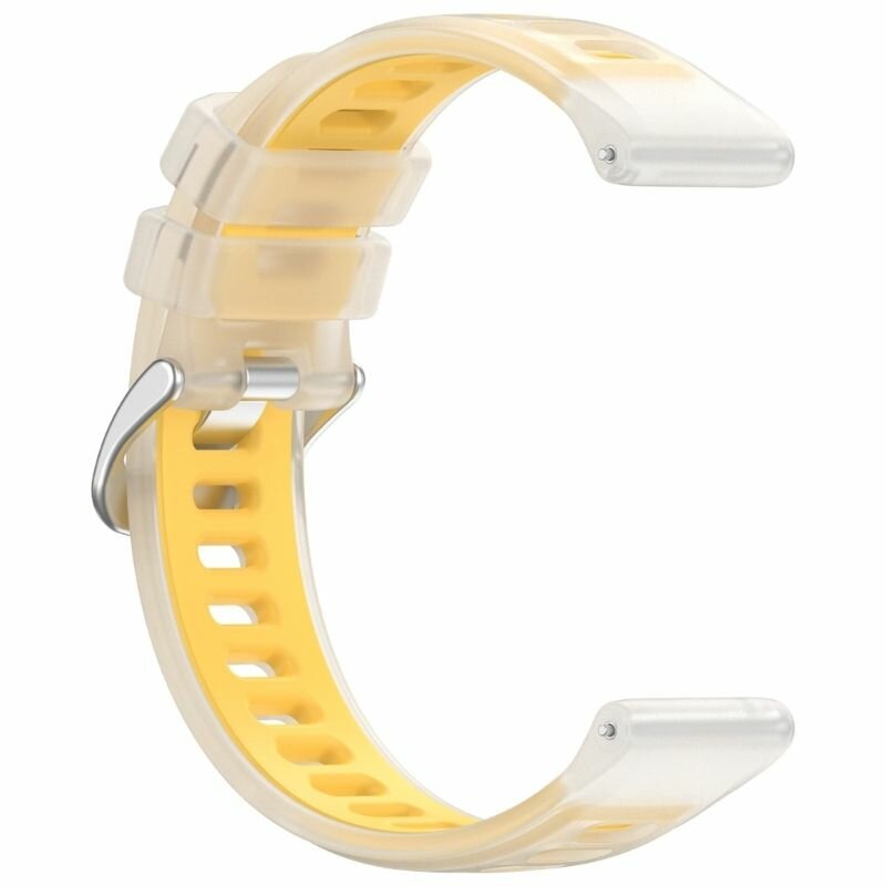 Подходит для Garmin /Forerunner570 jelly strap-22 мм-прозрачный желтый