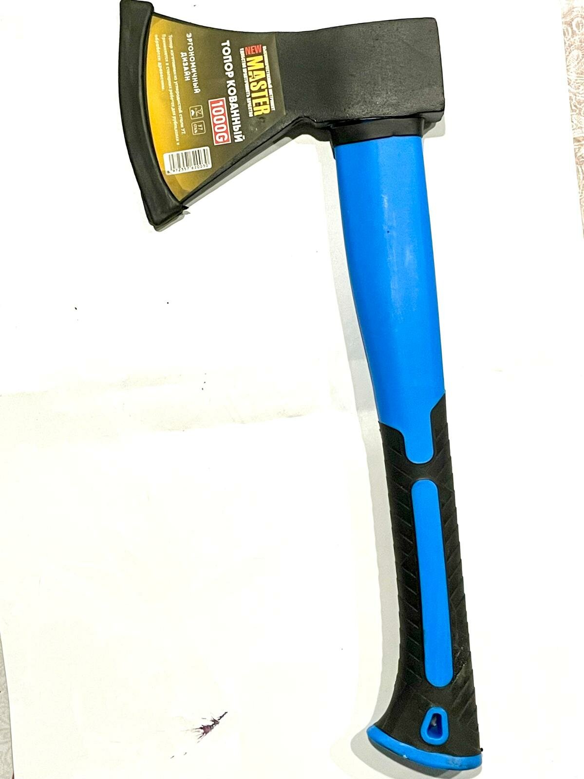 Топор Master, сталь У7, стекловолокно, нескользящая ручка, 1 кг