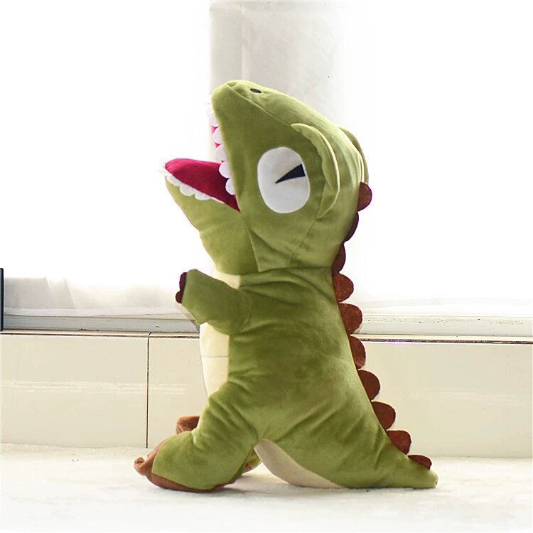 Мягкая игрушка-подушка-грелка в виде милого динозавра, кукла-грелка для рук, подушка для сна, большая, для студентов