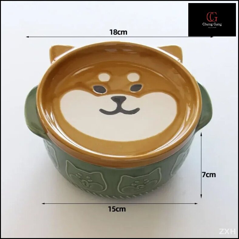 Эксклюзивная чаша Chaigou 850 мл с японской керамикой и зооморфным декором