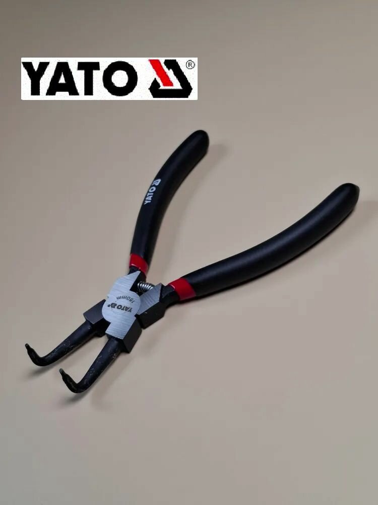 Съёмник стопорного кольца YATO 150 мм загнутый на сжатие арт. YT-2143-12