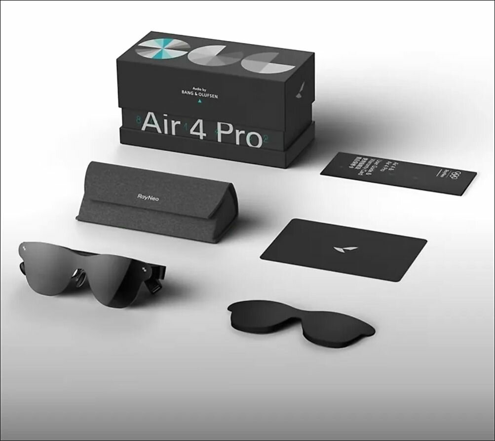 Очки TCL RayNeo Air 4 Pro AR/XR - очки для игр на iPhone 16, 15/Android/Mac/Switch 2