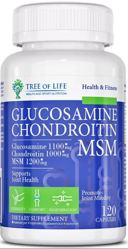 Glucosamine Chondroitin MSM 120 капсул (Tree of Life)