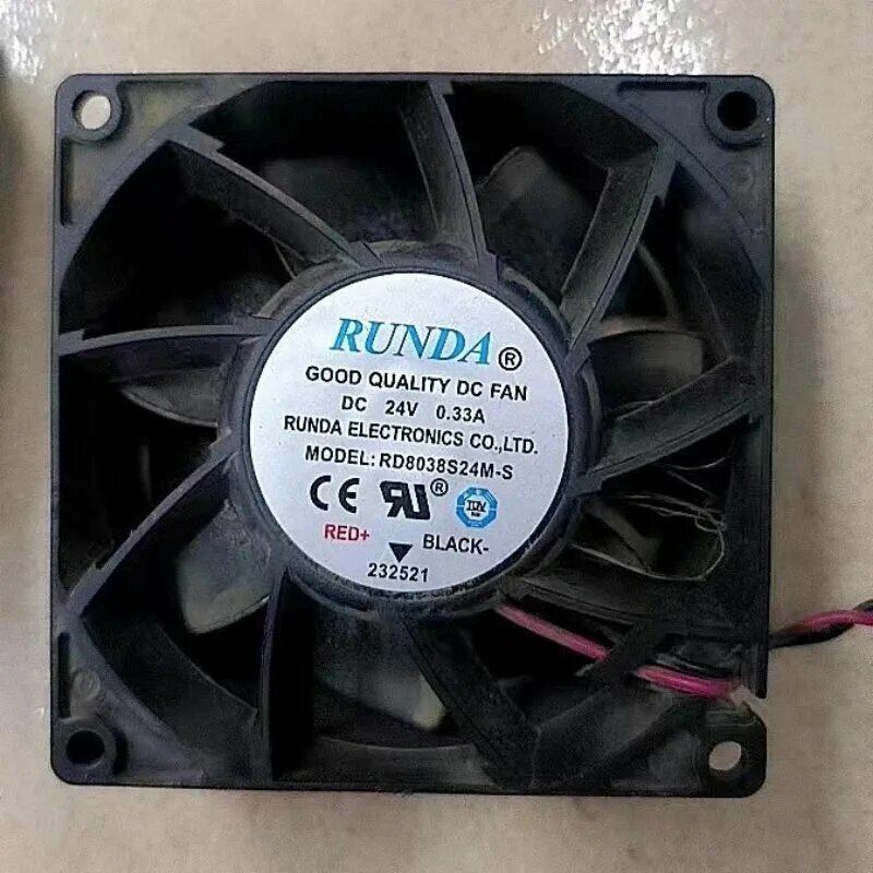 RD8038S24M-S 24 В 0.33 A 8 см 8038 для электросварочного аппарата rundaвысокочастотный инверторный вентилятор охлаждения