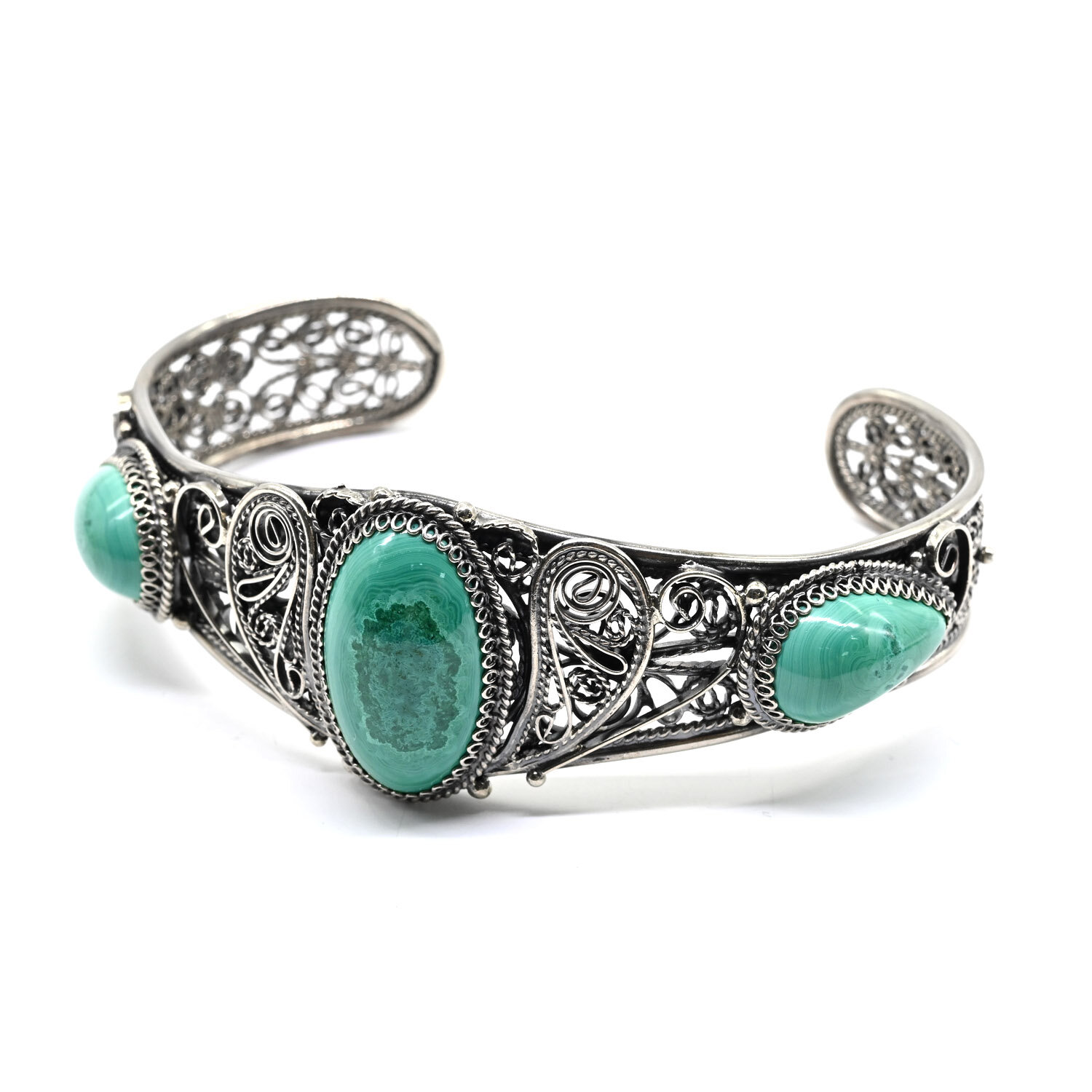 Браслет, малахит