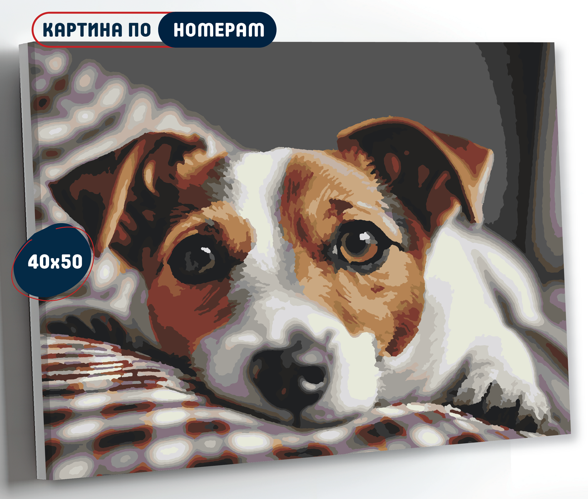 Картина по номерам ТТ Джек-рассел