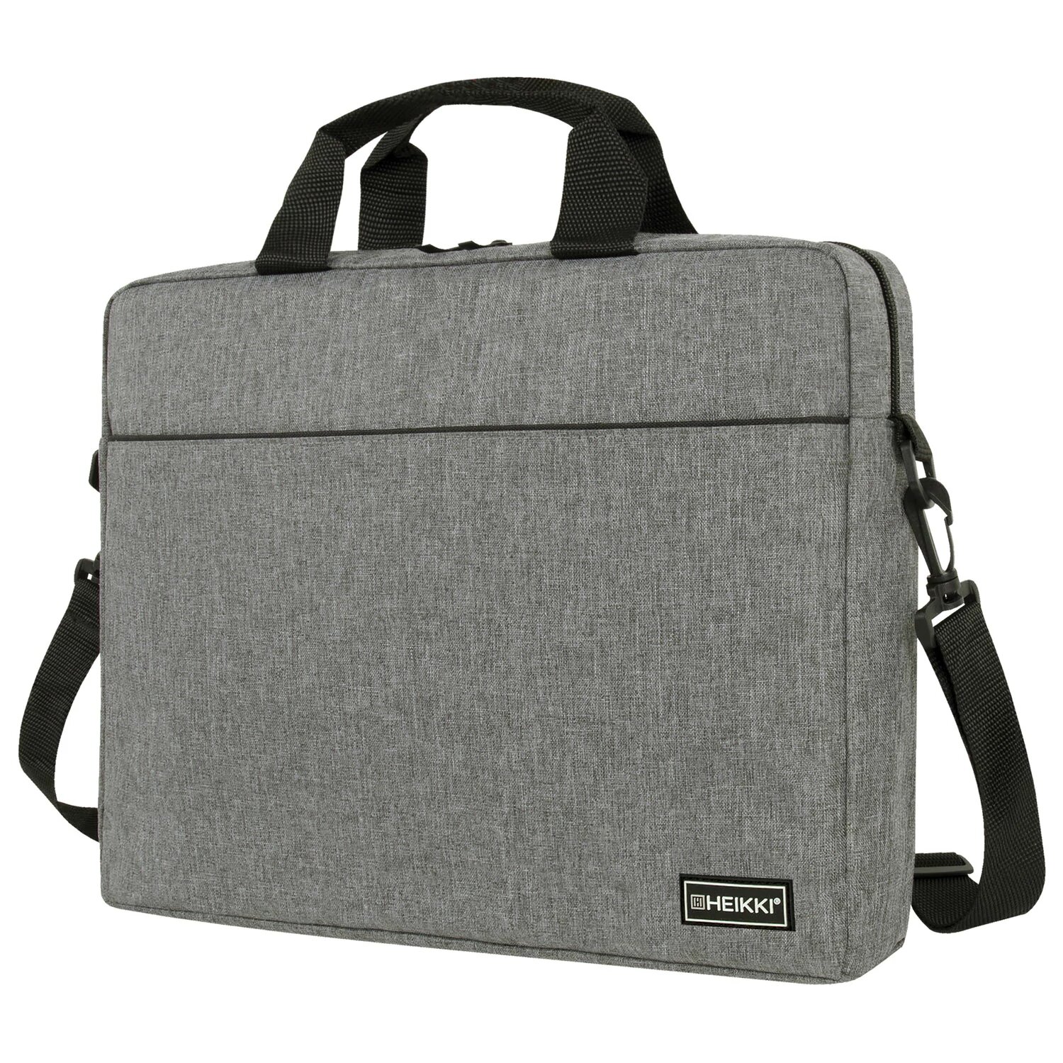 Сумка портфель HEIKKI PERSPECTIVE (хейки) с отделением для ноутбука 15,6", с карманом, серая, 29407 см, 272595