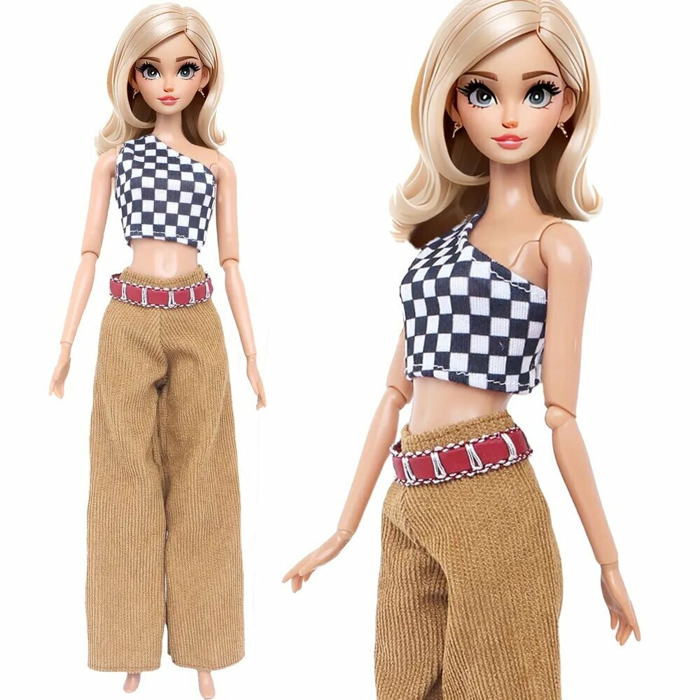 Набор одежды для куклы барби, рубашка + брюки Одежда для кукол 29-30см аксессуары платья