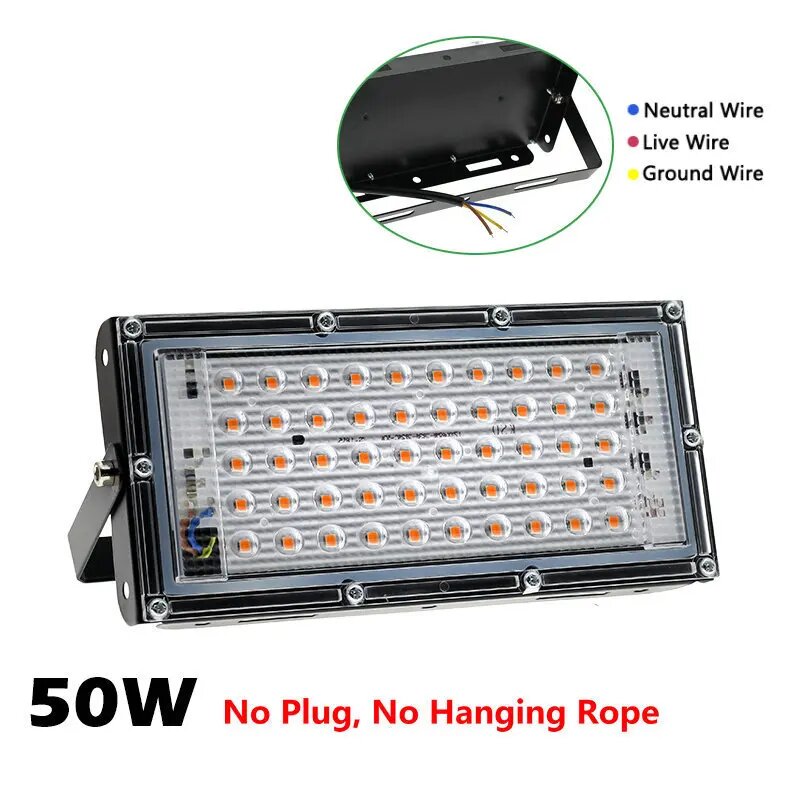 Фитолампа HONGQI полное спектр 50/100/150/200Вт 50W No Plug