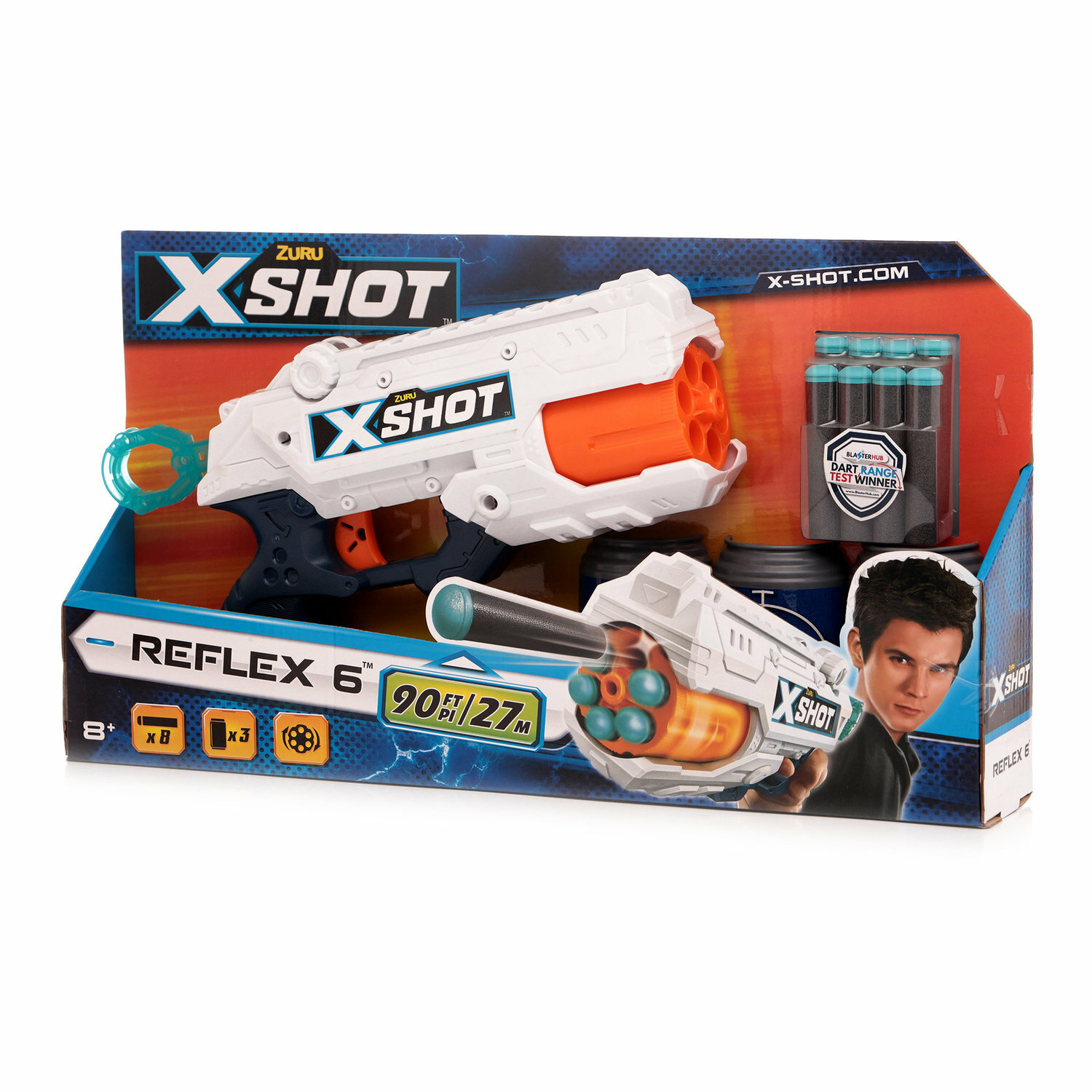 Бластер скорострельный X-Shot Reflex 6