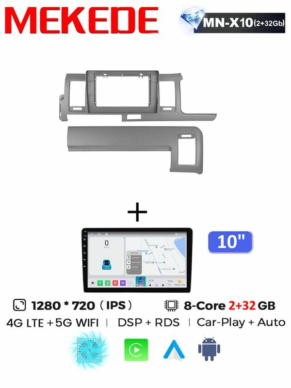 Магнитола 10.2" Mekede MN X10 Pro 2/32 Gb Toyota Venza 2021+ Harrier 4 XU80 2020-2022 carplay