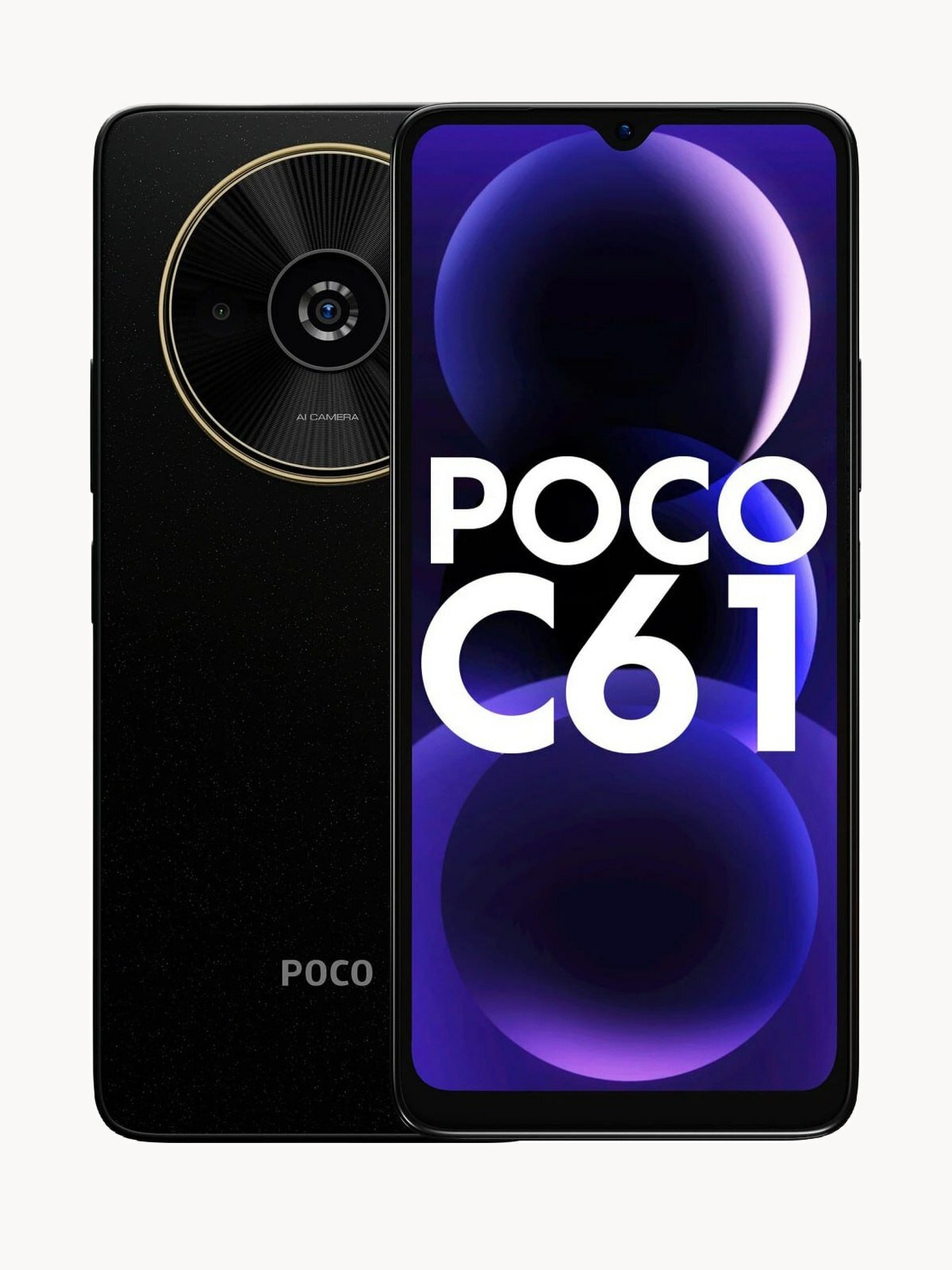Смартфон Xiaomi Poco C61 4/128 ГБ Global, Dual nano SIM, черный