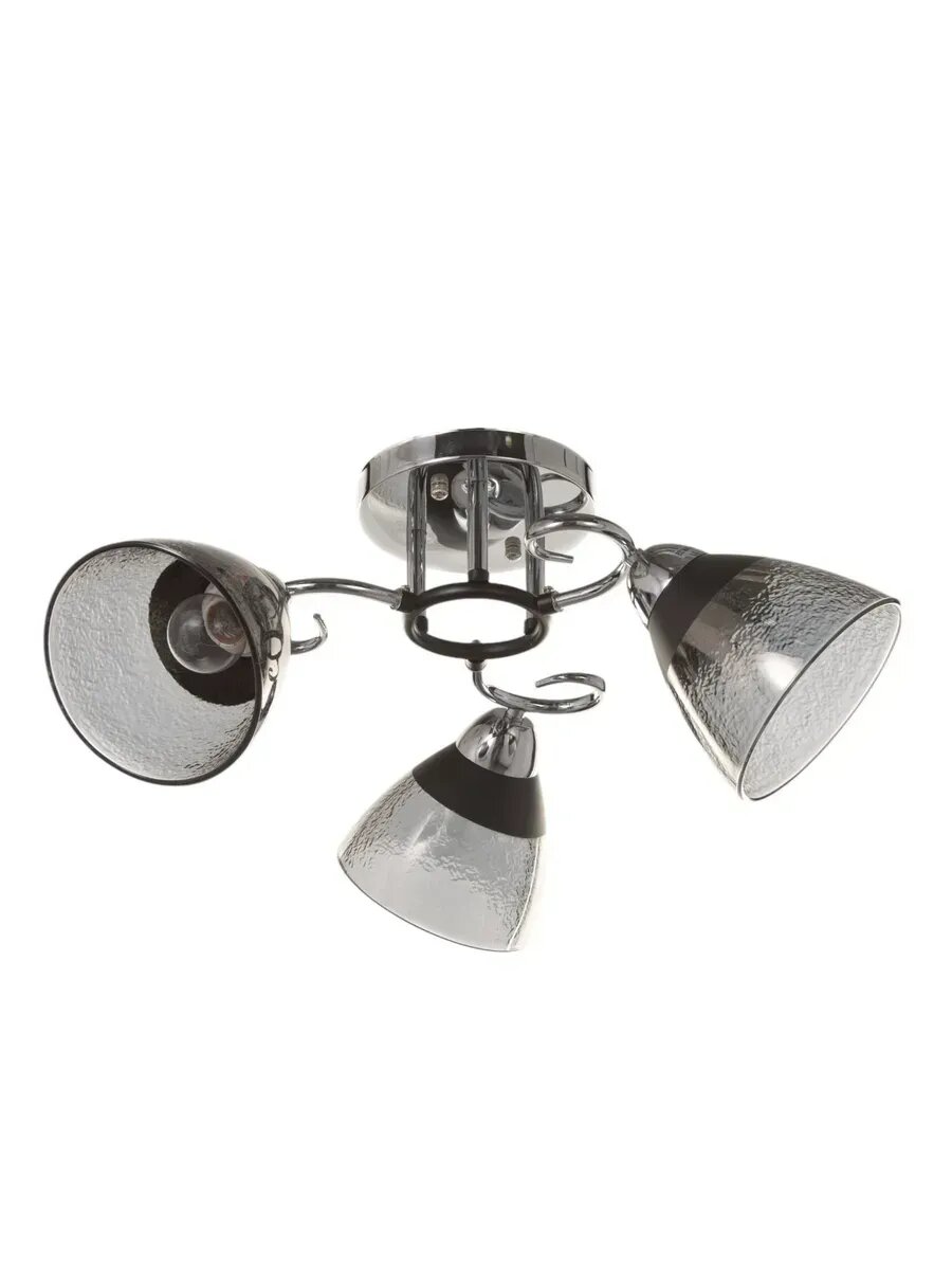 Люстра Дождь 3х40Вт Е27 хром 48х48х24см