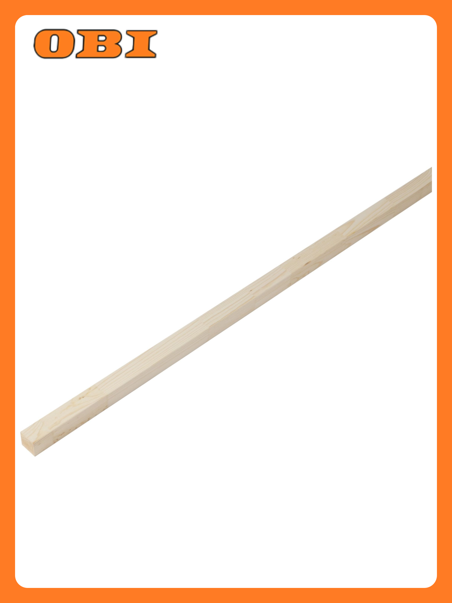 Брусок строганный, хвоя, сорт Экстра, квадратное сечение, 2400x40x40 мм