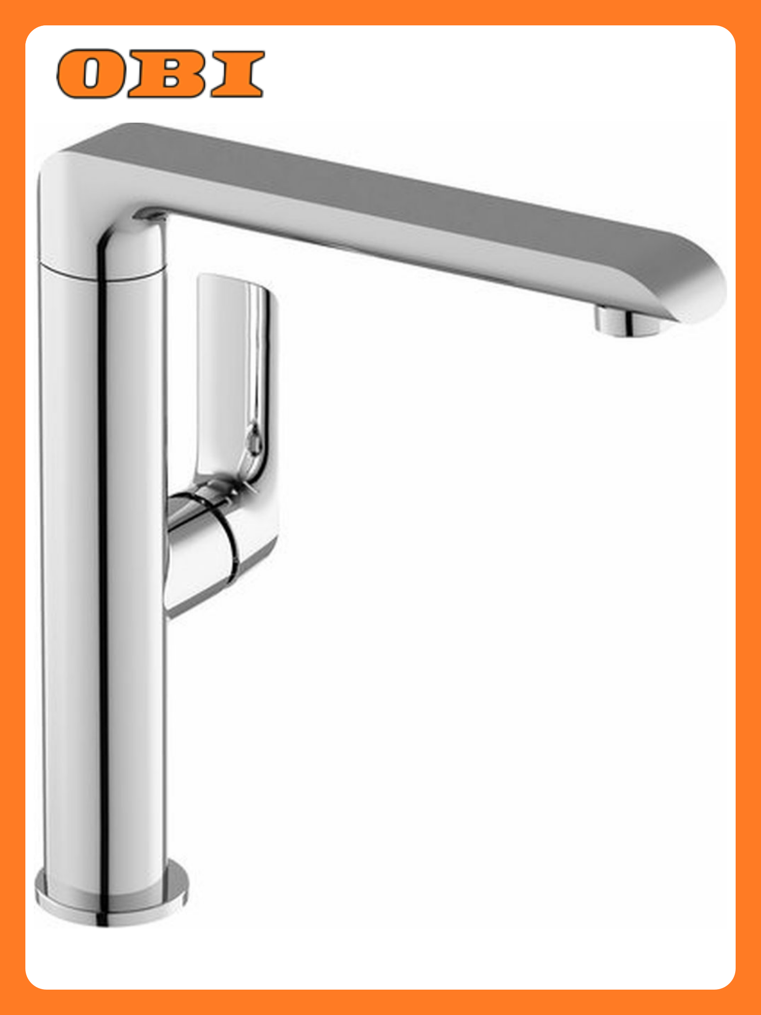 Смеситель для умывальника без донного клапана RAVAK Flat FL 016.00