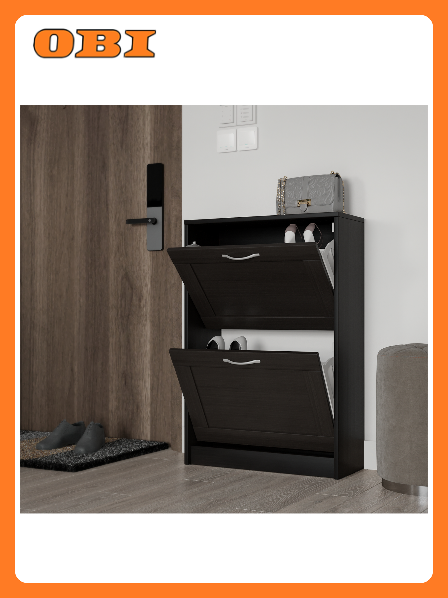 Тумба для обуви Шведский Стандарт Сириус 60х89 см дуб венге