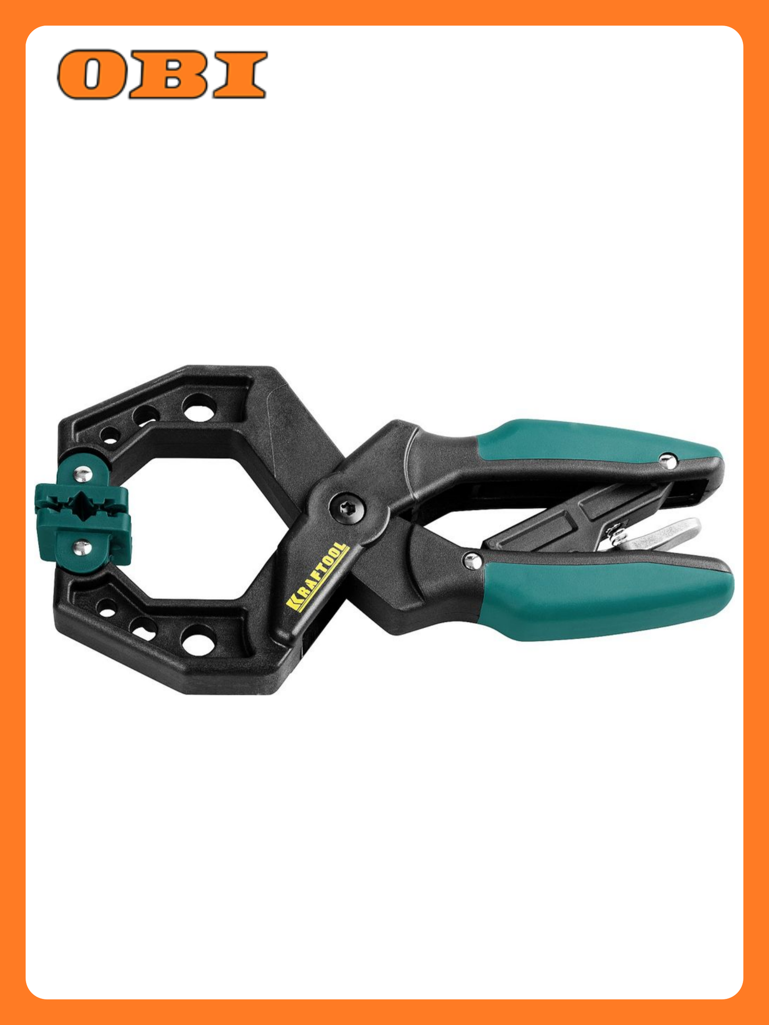 Струбцина Kraftool, зажимная, с храповиком, нейлон, 55-60 мм