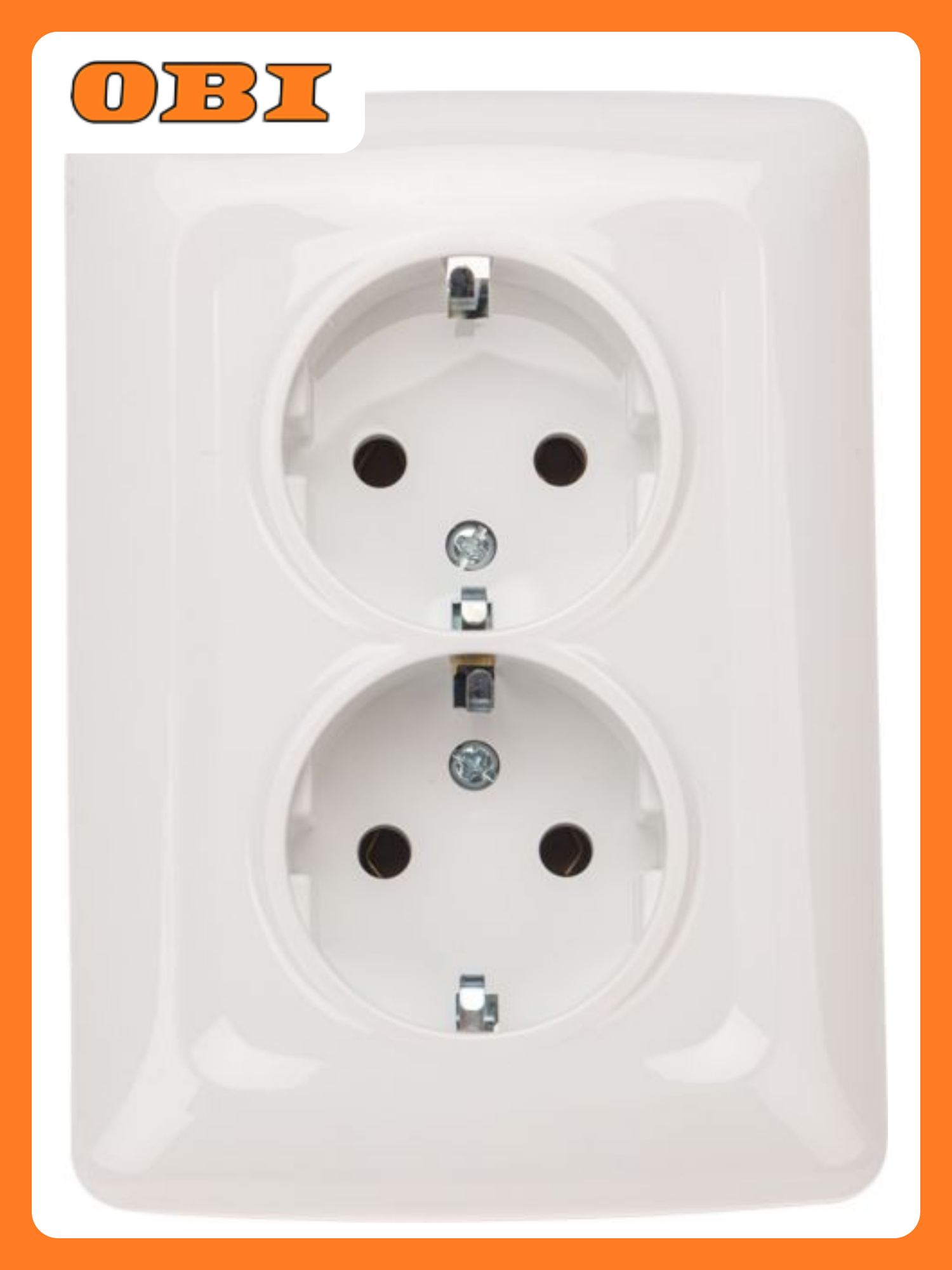 Розетка KRANZ DEA KR-78-0220, керамика, скрытый монтаж, заземляющий контакт, белая