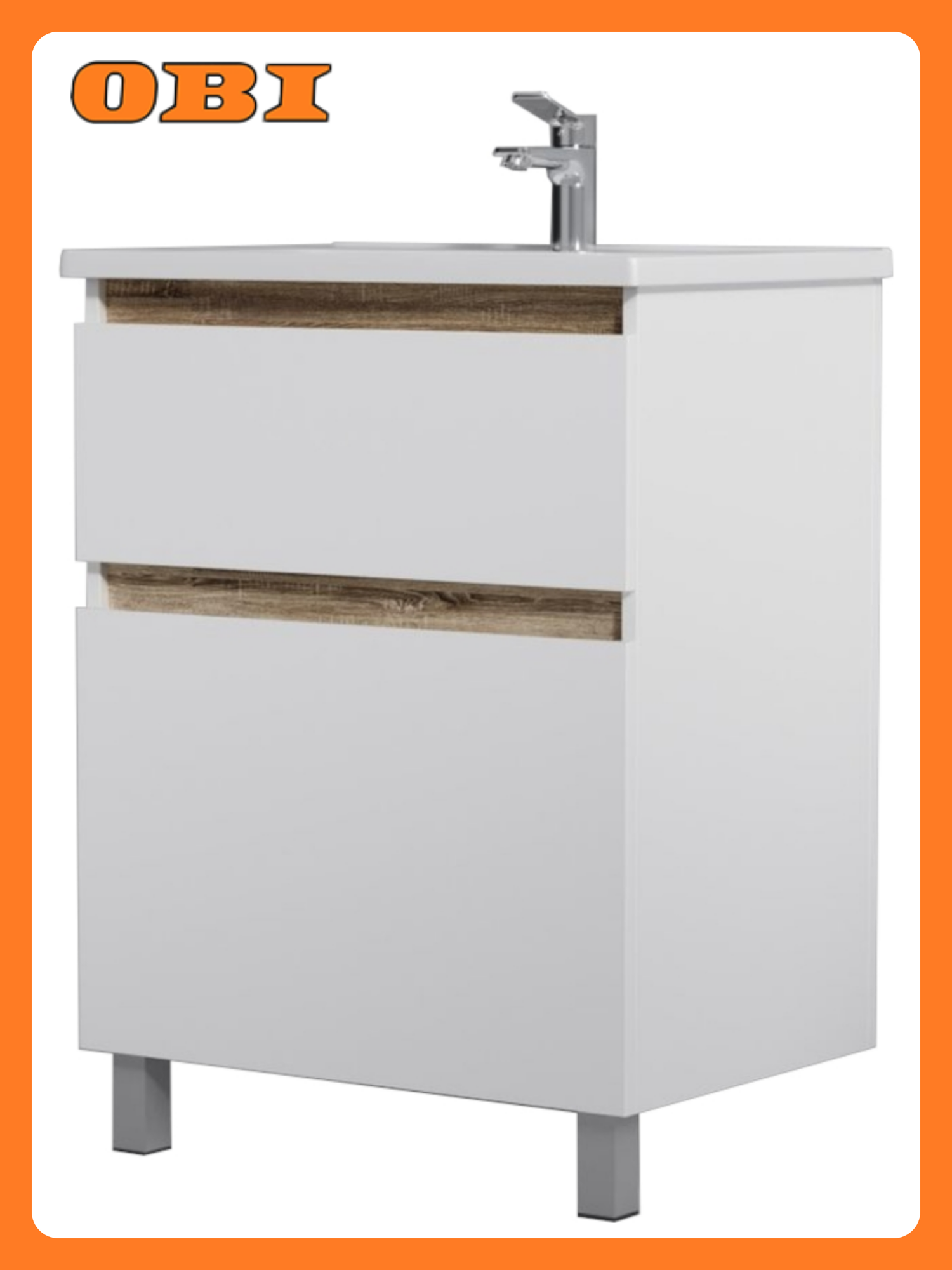 Тумба напольная под раковину AM.PM X-Joy 85х65 см белая