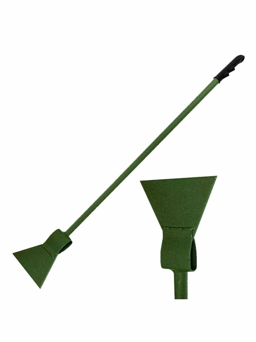 Ледоруб-топор, ручной, сварной, металлический черенок с пластиковой ручкой, 1,2кг