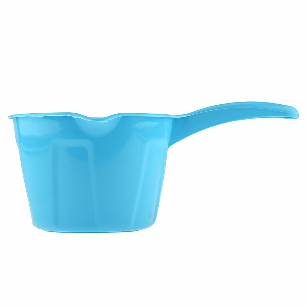 Ковш пластмассовый Домашняя Мода Лайт , объем 2 литра, голубого цвета, пластмассовый