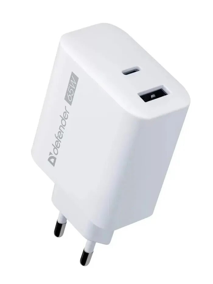 Зарядное устройство сетевое Defender UPA-165 83582. USB A+C.65W