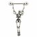 Серьги, серый