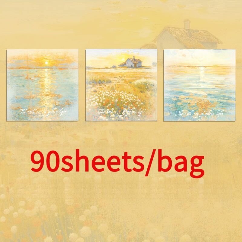 Блокнотные листы, mr.paper, 90 листов/упаковка, в стиле ретро-живописи, бумага высокого качества для письма, подходит для украшения блокнотов и записок