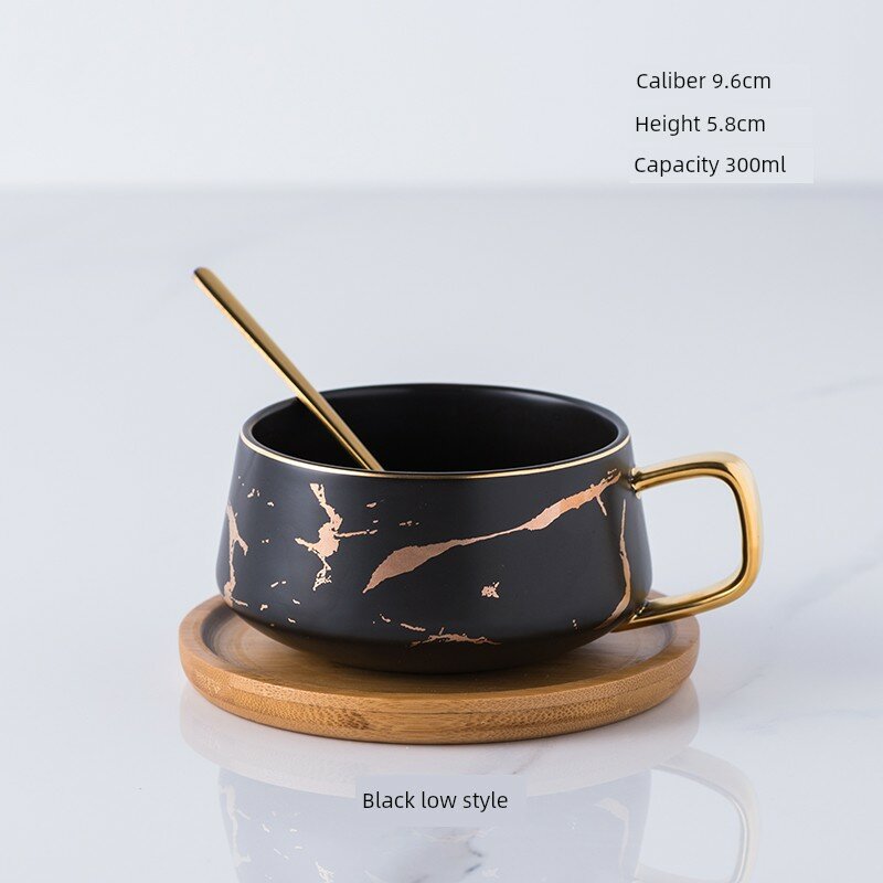 Кружка в скандинавском стиле с крышкой и ложкой, бытовая чашка для молока и завтрака, кофейная чашка, креативная