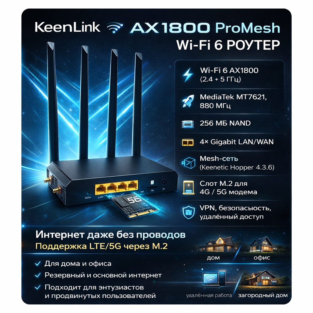 KeenLink AX1800 ProMesh Wi-Fi 6 Hopper 4.3.6