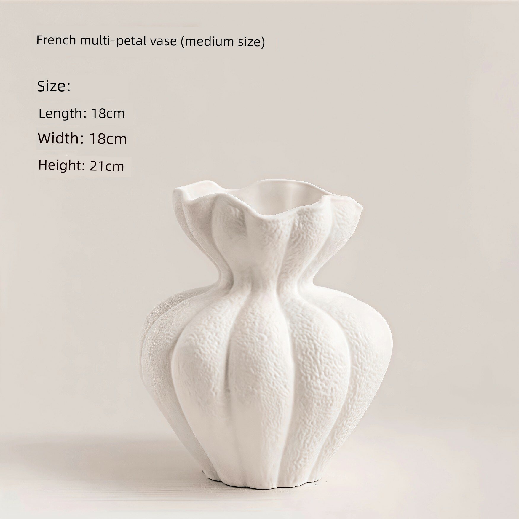 Французская ваза, белое элитное украшение, большая ваза для столешницы в гостиной, ретро-декор для дома, подставка для