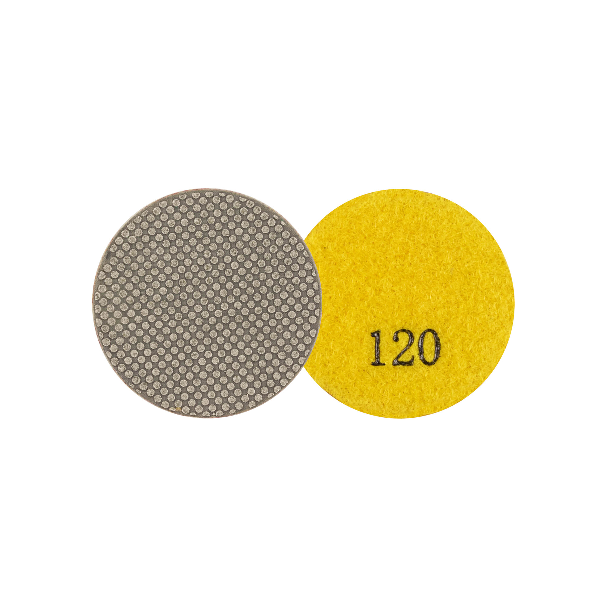 Круг алмазный гибкий шлифовальный (гальваника) для гравёра BIHUI #120, 50мм, арт. AGMEP2