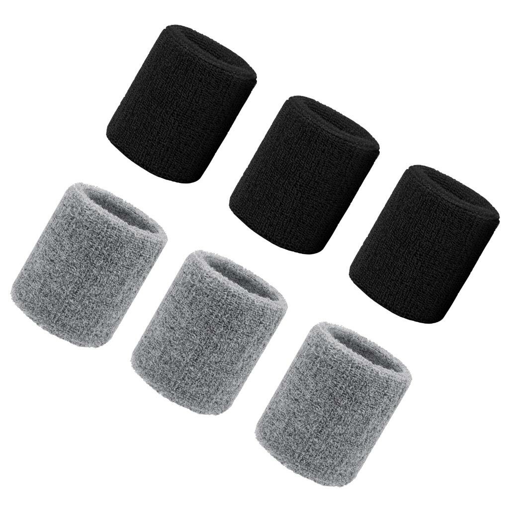 Спортивные впитывающие повязки на запястья, 6 шт.