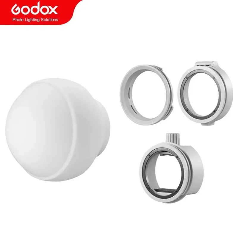 Godox ML-CD15 Комплект сферического силиконового диффузора для вспышки, серия V1, серия AD