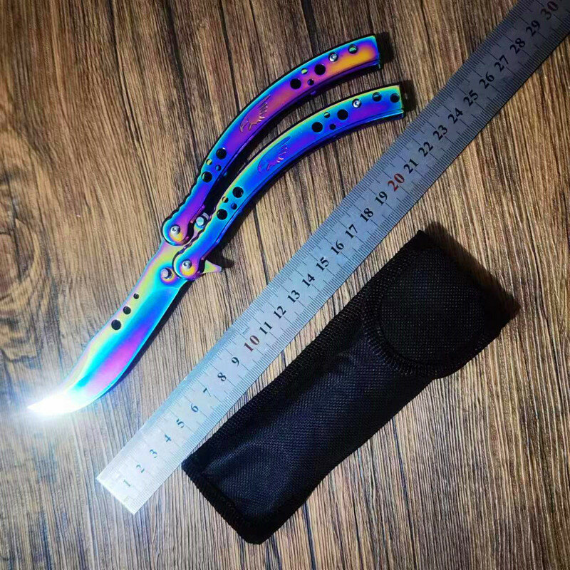 Модель фигурки CSGO, бабочка-нож, бабочка-расческа, ручной метательный нож, тренировочный инструмент, игровое периферийное устройство, не заточенный