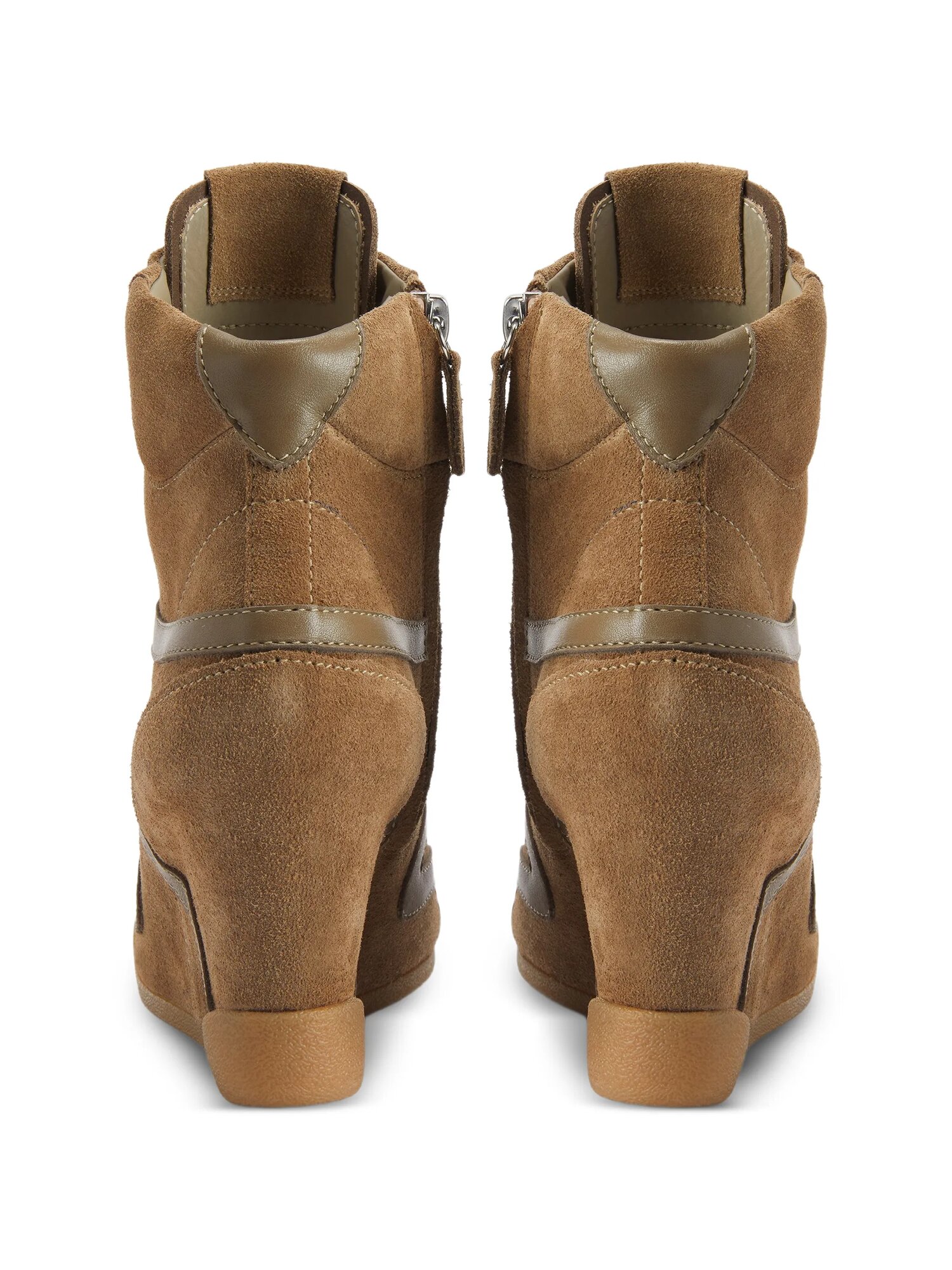 Кроссовки Giuseppe Zanotti Top Wedge, размер 39,5 EU, коричневый/серый/оранжевый — фото 1