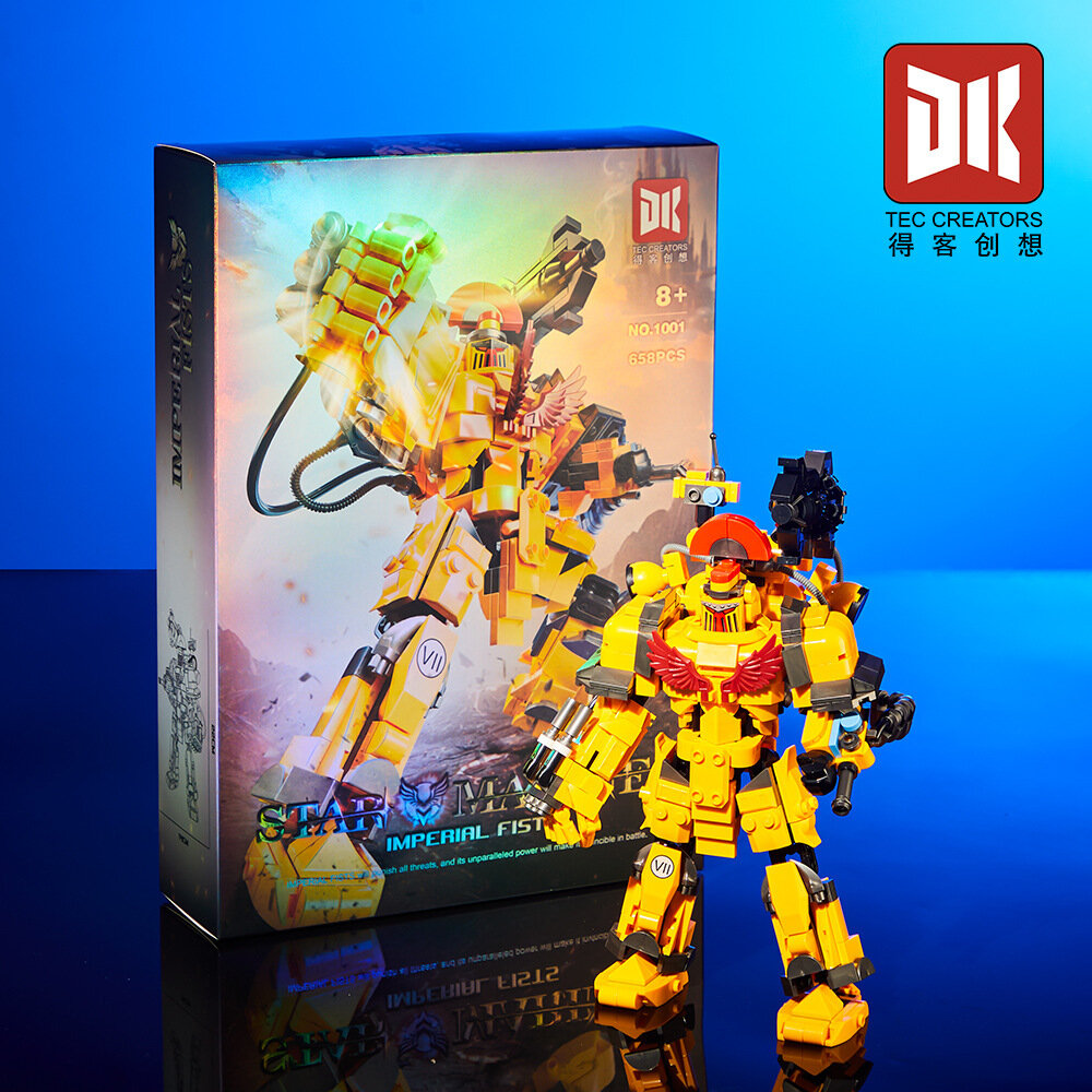 Chuangxiang 7031 Дракон и стражник сокровищ Ведьма Башня Строительные блоки Творческая сборка Игрушка в подарок