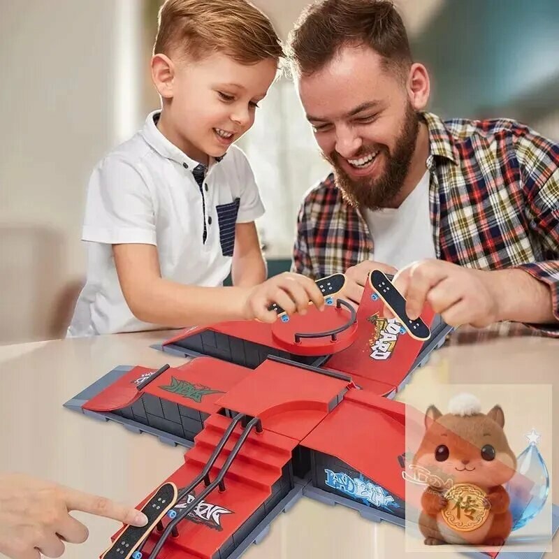 Фингерборд набор фингерпарк с рампой и скейтбордом для пальцев пальчиковый скейт