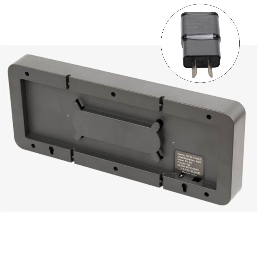 Многофункциональные часы для спортзала, 9 интервалов, 3 дисплея, АБС-пластик для домашнего офиса