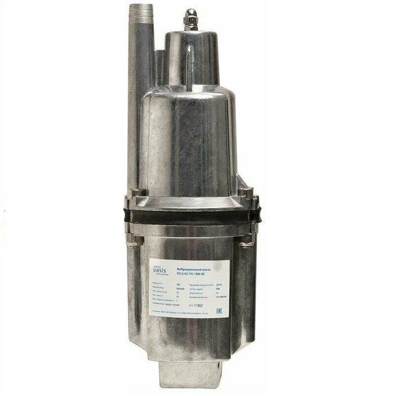 Насос OASIS 10М 250ВТ верх. Забор макс напор 60М макс расх 25Л/МИН погр 3М IP68