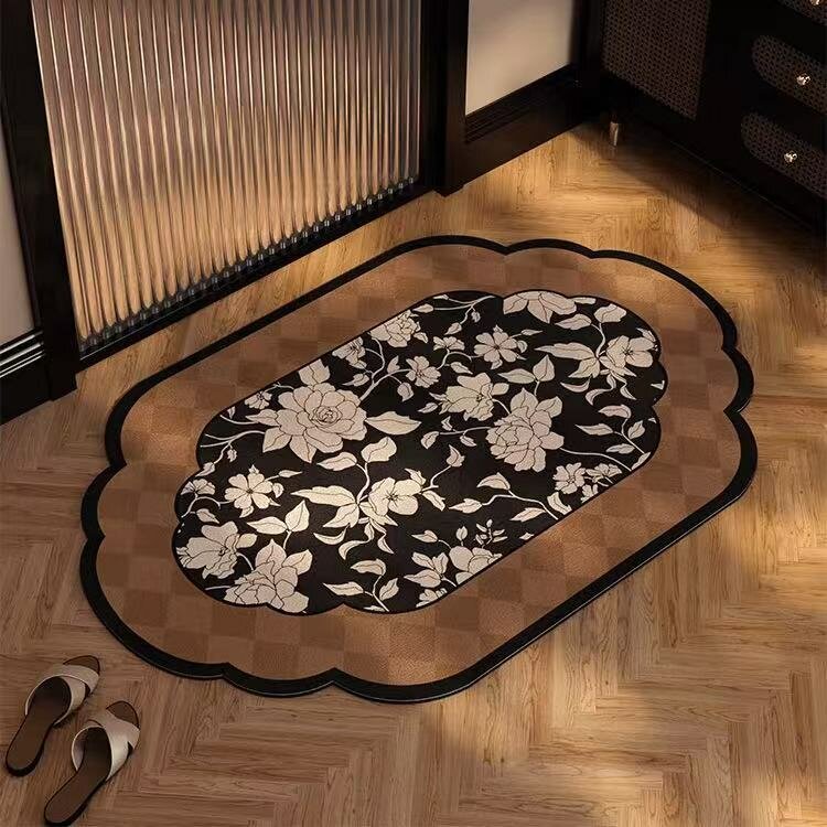 Классический ренессанс диатомитовый коврик для ванной, 50x80 см, толщина 3.5 мм, нескользящий и быстро сохнущий для