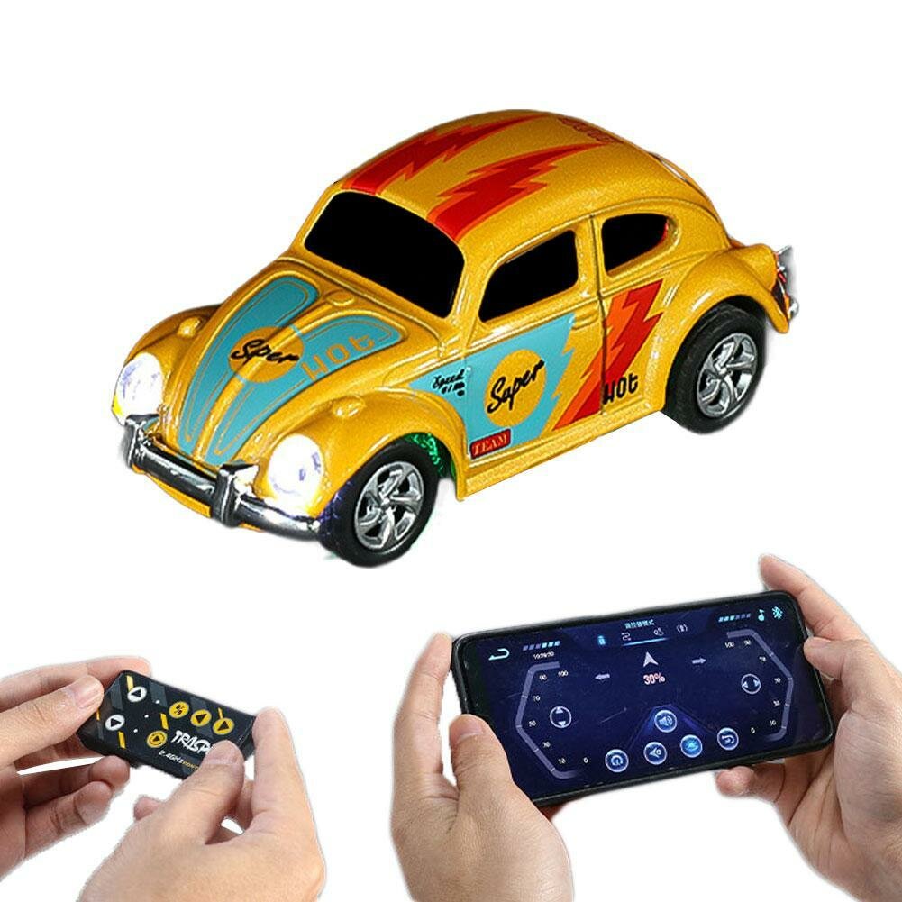 Wireless Beetle Model Car Car Toys Creative Beetle Rc Toy Mini Cartoon 1:64 Portable Mobile Rc Car Toy Kids