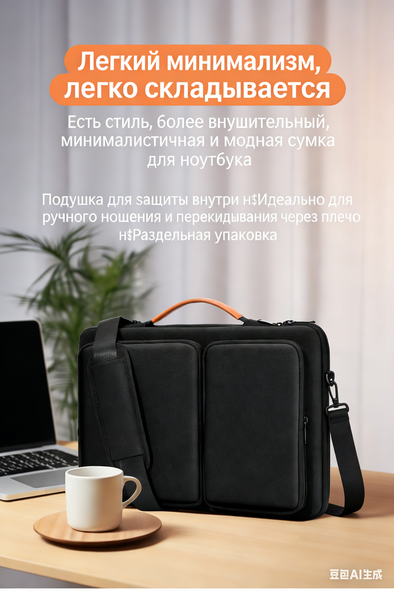 Сумка для ноутбука 17.3 дюйма противоударная, водостойкая, с ручкой и ремнём, тонкая, для мужчин и женщин