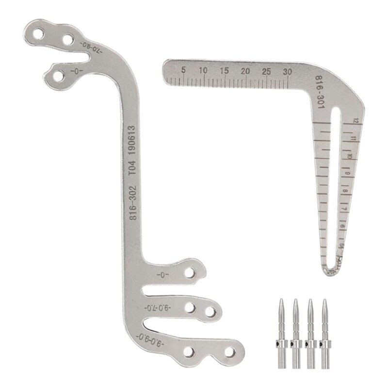 Направляющая Линейка Набор Направляющих Для Орального Имплантата Линейка Для Определения Местоположения Зубного Имплантата Линейка Для Измерения Зубов Из Нержавеющей Стали Штангенциркуль