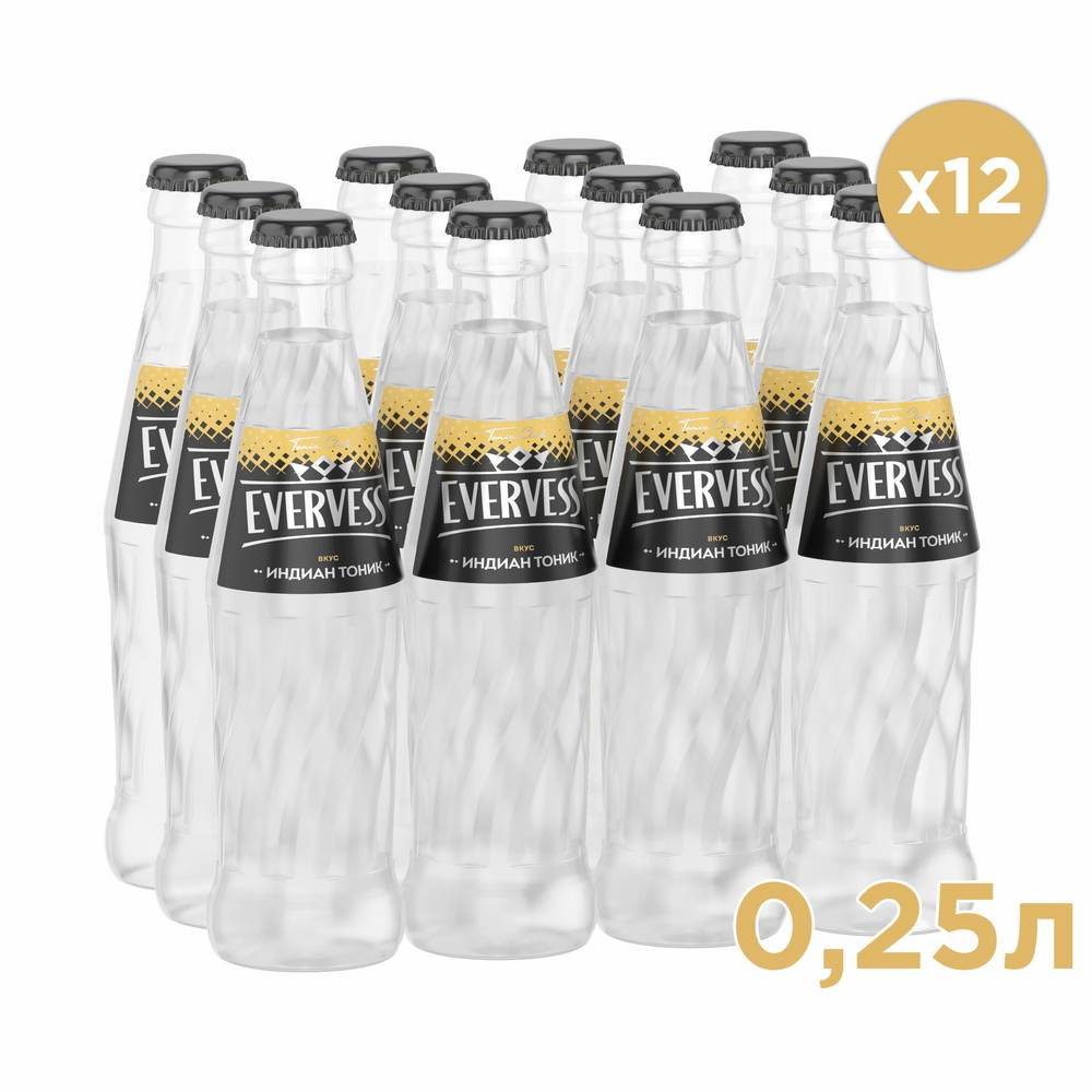 Эвервейс тоник 0,25л./12шт. Стекло Evervess Напиток газированный Россия