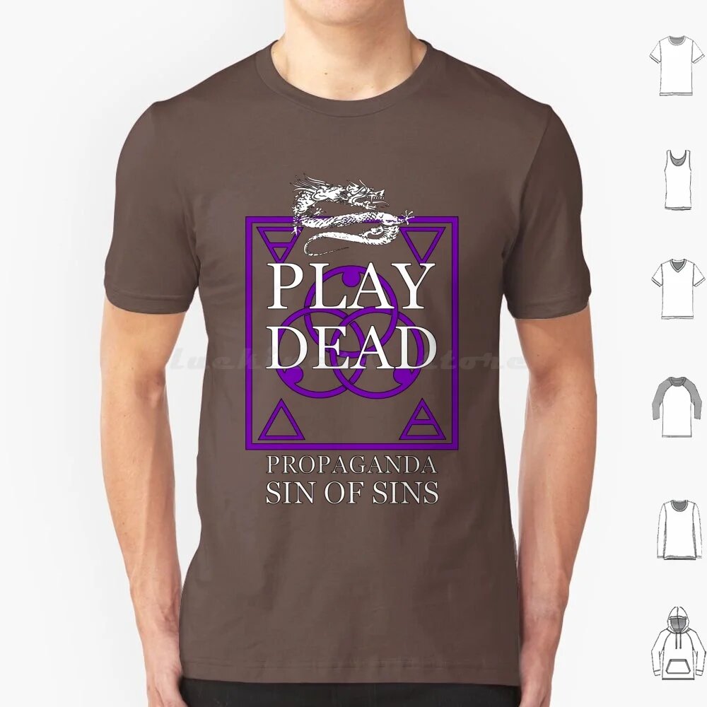 Коричневая футболка Play Dead Propaganda Sin of Sins
