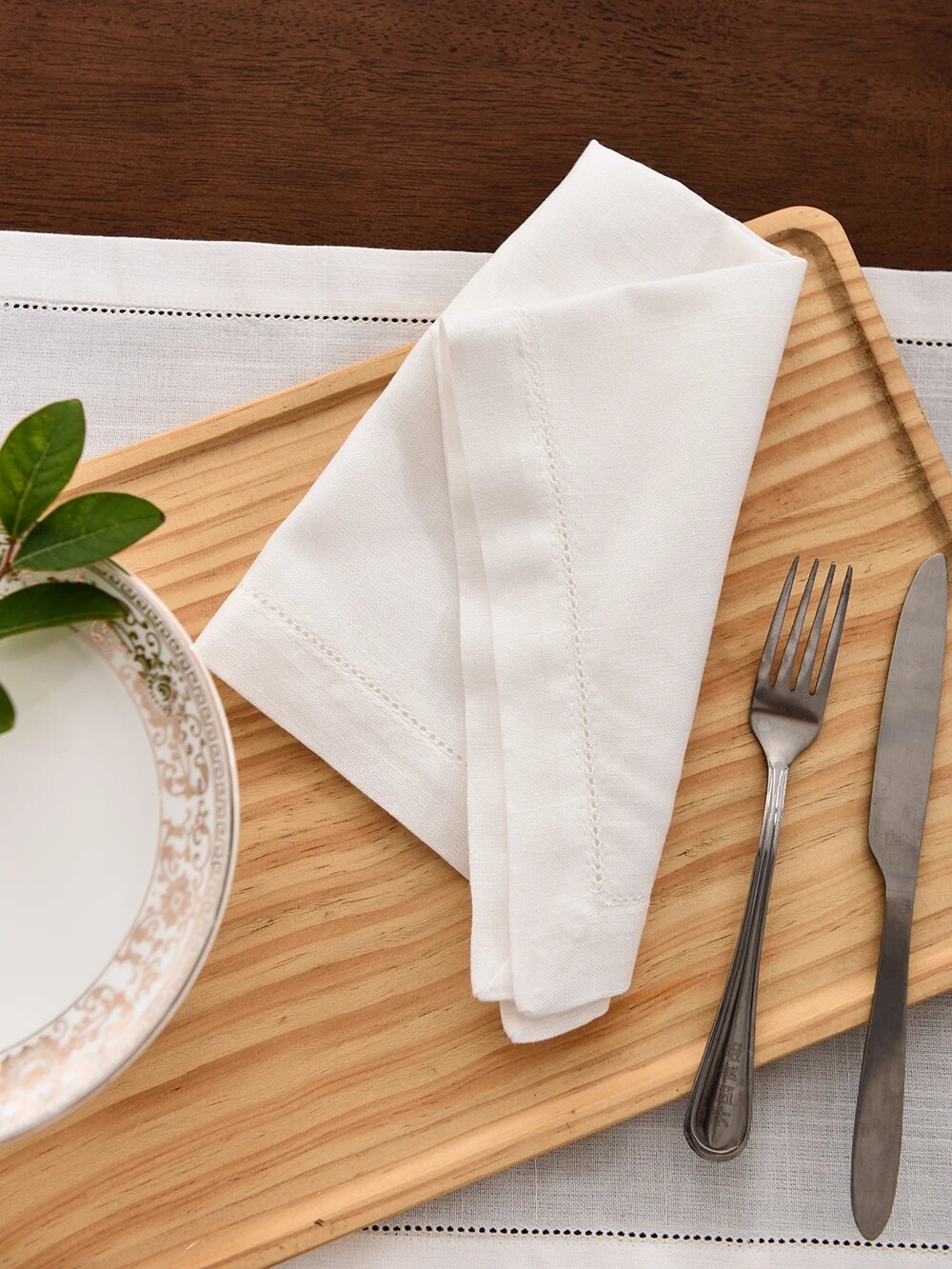 Салфетки из полиэстера и хлопка Evich, 12 шт, 4 размера 12pcs white 35x50CM