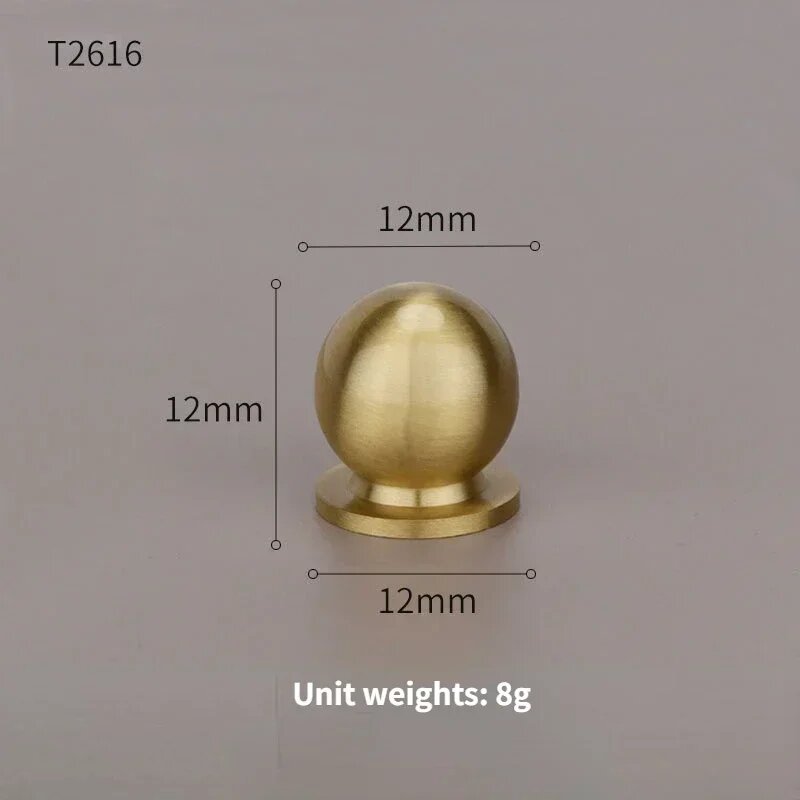 MARUAT Латунные ручки A1, 12 мм, 8 г