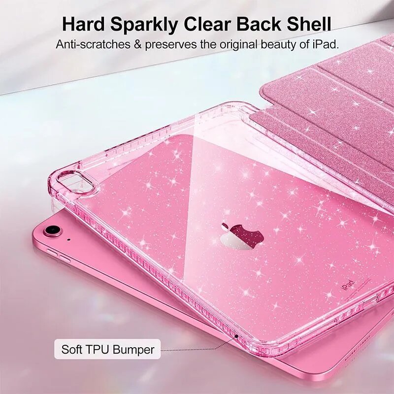 Чехол-книжка CCCASE для Apple iPad 10 10.9 (2022) / iPad 11 A16 (2025) черный — фото 1