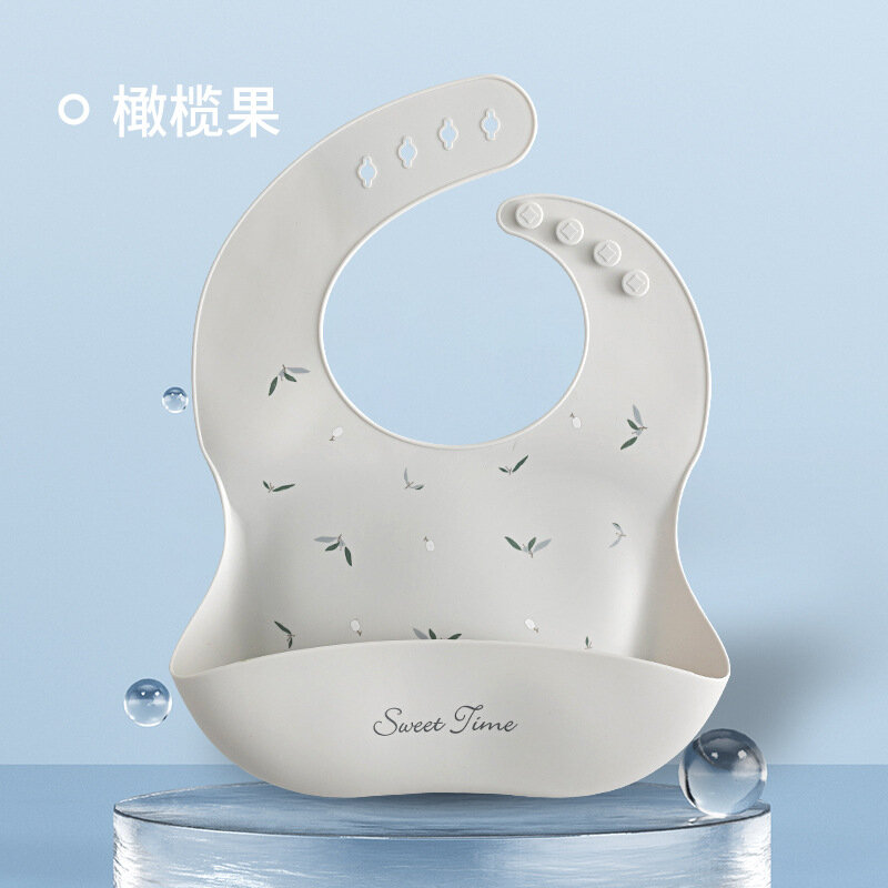 Новый силиконовый нагрудник для малышей 2026 года, популярный детский товар, нагрудник для кормления детей, летний водонепроницаемый нагрудник.